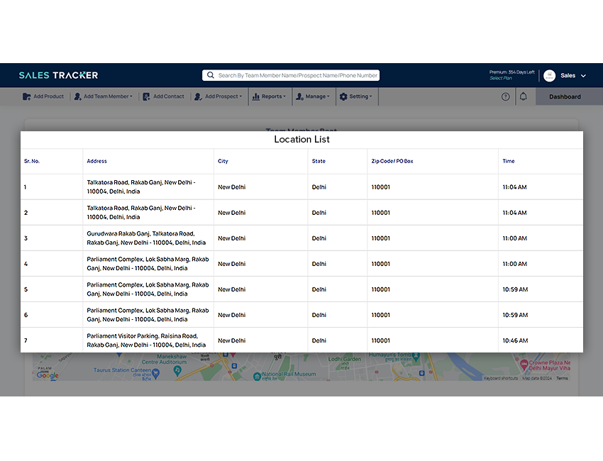 Features | Sales Tracker